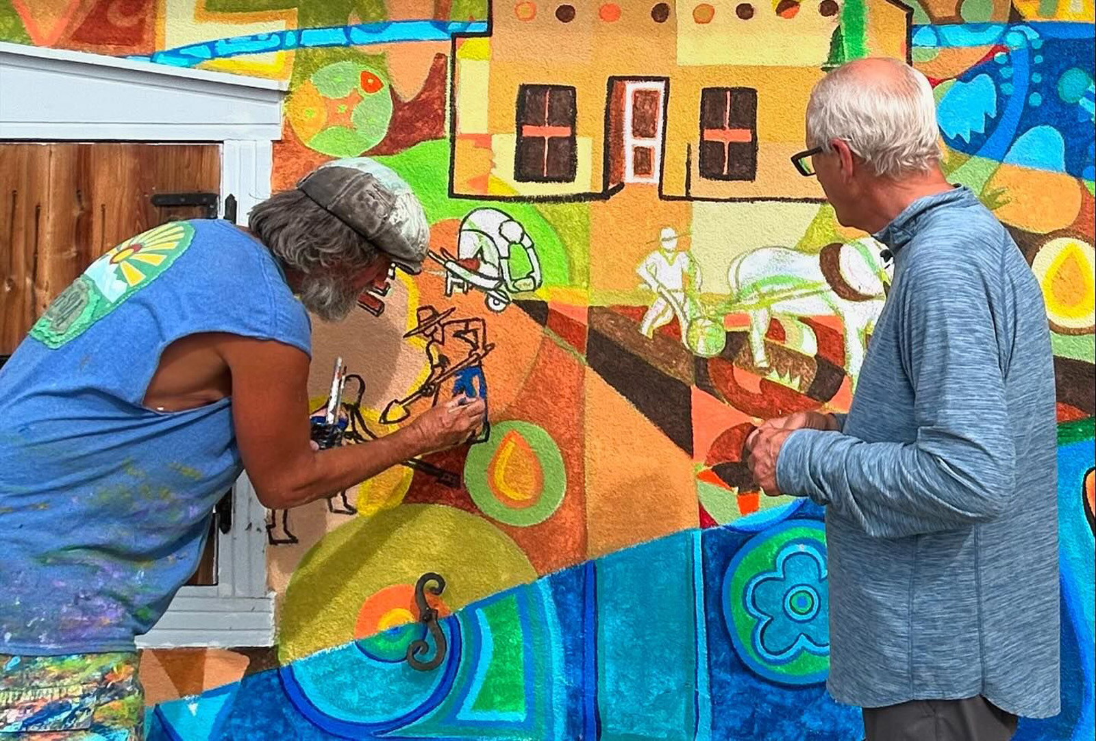 Beautiful Mural Emerges in Costilla Plaza by Happenstance - Questa News
